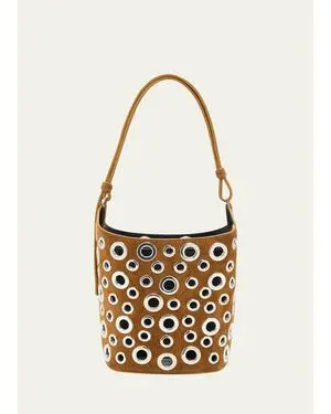 Proenza Schouler Brant Mini Suede Bucket Bag - Hazelnut