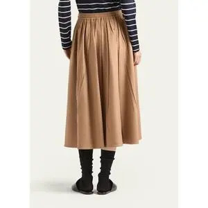 Prada Wool Circle Midi Skirt