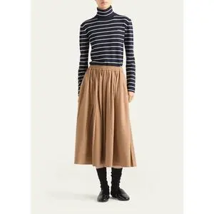 Prada Wool Circle Midi Skirt
