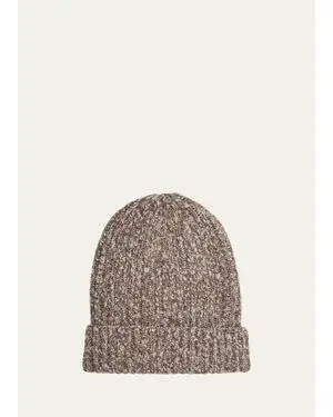 Brunello Cucinelli Sequin-embellished Cashmere Beanie - Brown