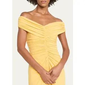 Simkhai Sheyda Draped Jersey Midi Dress - Mango