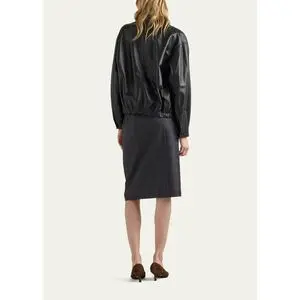 Prada Nappa Leather Zip Jacket