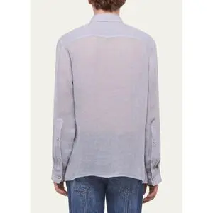 Helmut Lang Relaxed Fit Linen Button-down Shirt