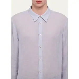 Helmut Lang Relaxed Fit Linen Button-down Shirt