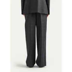 Prada Pleated Wool Drawstring Trousers
