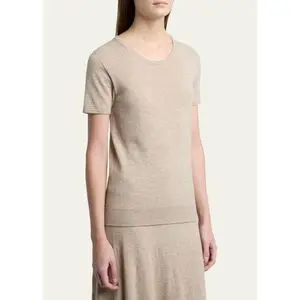 THE ROW Nova Scoop-neck Cashmere Top