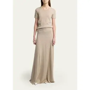 THE ROW Nova Scoop-neck Cashmere Top