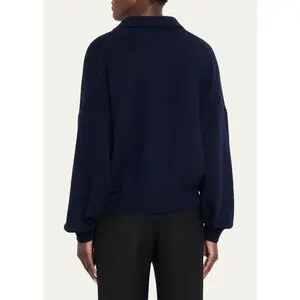 LISA YANG Etta Cashmere Polo Sweater