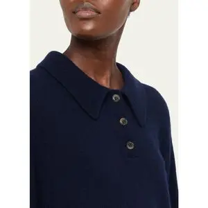 LISA YANG Etta Cashmere Polo Sweater