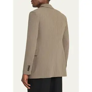 THE ROW Devlin Wool Concealed-front Blazer - Grey