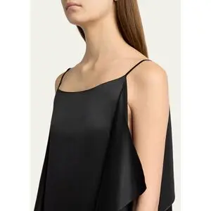 THE ROW Kylo Draped Silk Maxi Dress