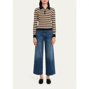 Guest In Residence Striped Track Polo