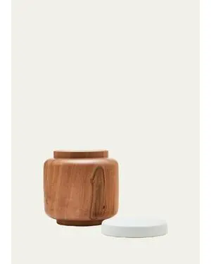 GINORI 1735 Officina Ultra Walnut 7.5" Vase With Lid - Multi