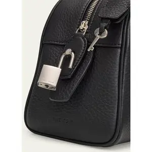 THE ROW India East-west Leather Bowling Shoulder Bag - Walnut Shadow