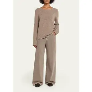 THE ROW Nitha Cashmere Knit Crewneck Sweater