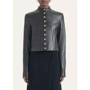 Altuzarra Dixon Leather Jacket - Fudge
