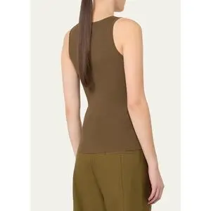 Max Mara Scoop-neck Ribbed Tank Top