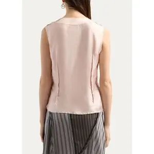 MAISON MARGIELA Belted Jacquard Silk Midi Dress
