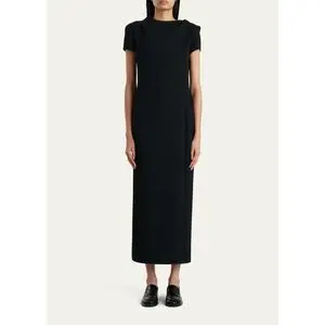 Khaite Iryl Backless Column Midi Dress