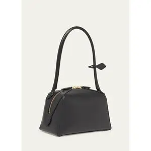 Alaïa Le Bouledogue Dome Leather Shoulder Bag - Noir