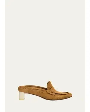MAISON MARGIELA 25mm Suede Mule Loafers