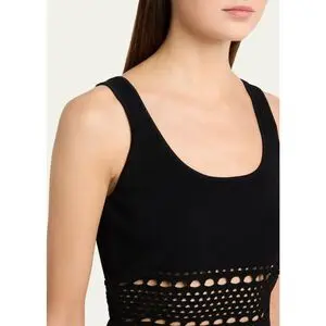 Simkhai Fitzgerald Open-work Tank Top
