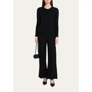 Kobi Halperin Valley Fringe-hem Pique Knit Pants