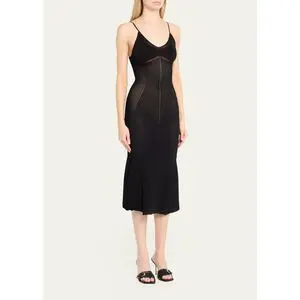 Givenchy Openwork Knit Midi Dress