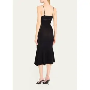 Givenchy Openwork Knit Midi Dress