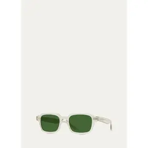 Barton Perreira Transparent-acetate Rectangle Sunglasses