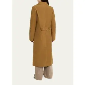 6397 Long Double-breasted Peacoat