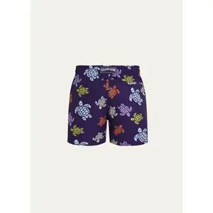 Vilebrequin Tortues Micro-perforated Ultra-light Swim Trunks