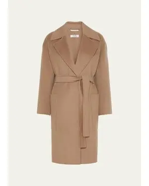 Max Mara Velo Wool Long Wrap Coat