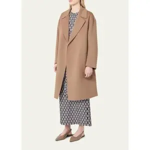 Max Mara Velo Wool Long Wrap Coat