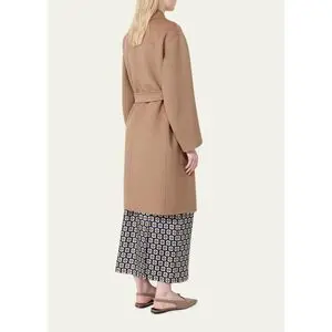Max Mara Velo Wool Long Wrap Coat