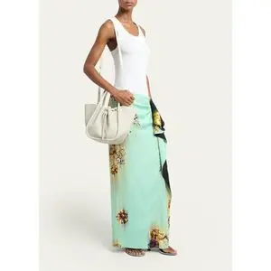 Proenza Schouler Small Ruched Grain Leather Tote Bag