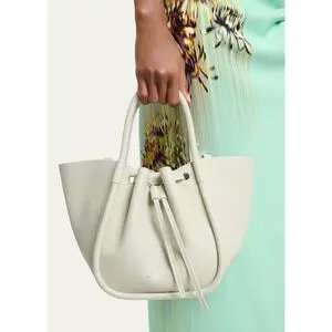 Proenza Schouler Small Ruched Grain Leather Tote Bag