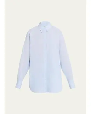TOTEME Garderob Oversized Linen-cotton Shirt