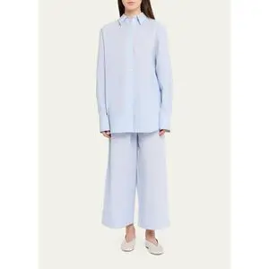 TOTEME Garderob Oversized Linen-cotton Shirt