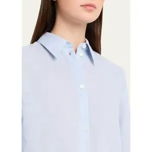 TOTEME Garderob Oversized Linen-cotton Shirt