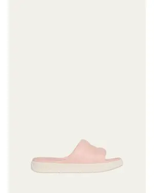 Moncler Altive Logo Slide Sandals - Rose Cloud