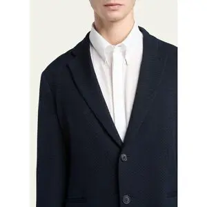 Giorgio Armani Jacquard Chevron Blazer