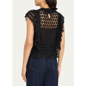 Ulla Johnson Daevy Lace Top - Noir