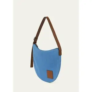 WE-AR4 The Swing Crescent Shoulder Bag - Denim