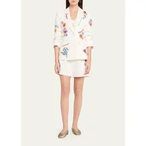 Cinq À Sept Cheyenne Embroidered Vine Blazer