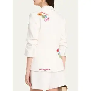 Cinq À Sept Cheyenne Embroidered Vine Blazer