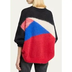 Isabel Marant Étoile Leoncia Colorblock Mohair-wool Oversized Sweater