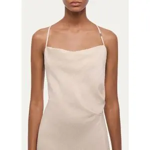 Helmut Lang Open-back Knot Slip Dress