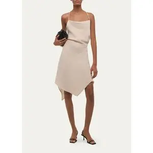 Helmut Lang Open-back Knot Slip Dress