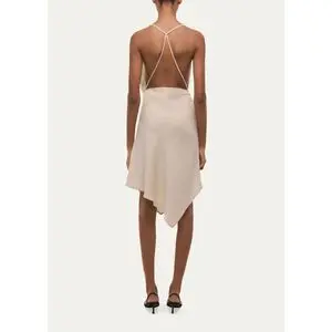 Helmut Lang Open-back Knot Slip Dress
